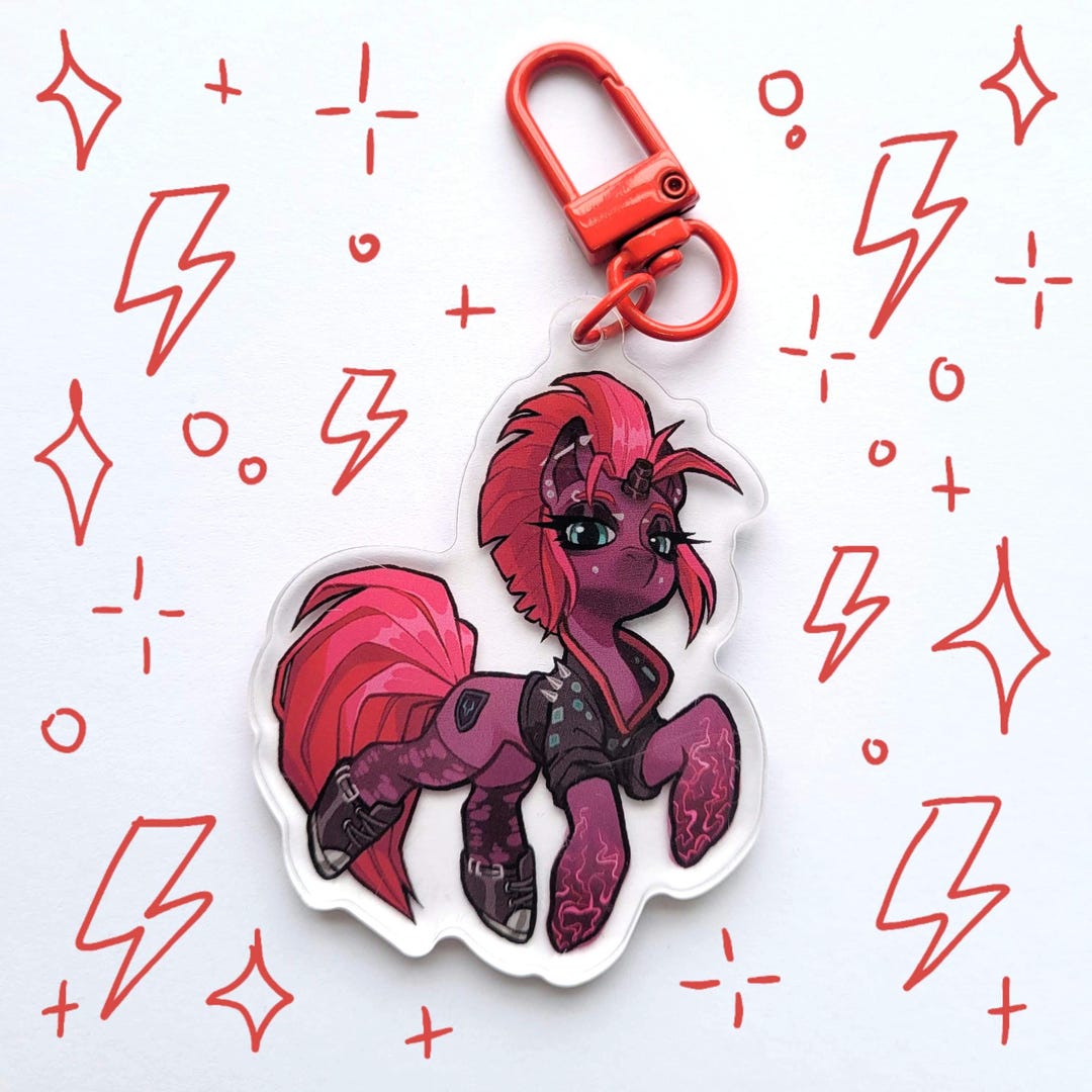 Tempest Shadow MLP Acrylic Keychain | My Little Pony Charm - Etsy
