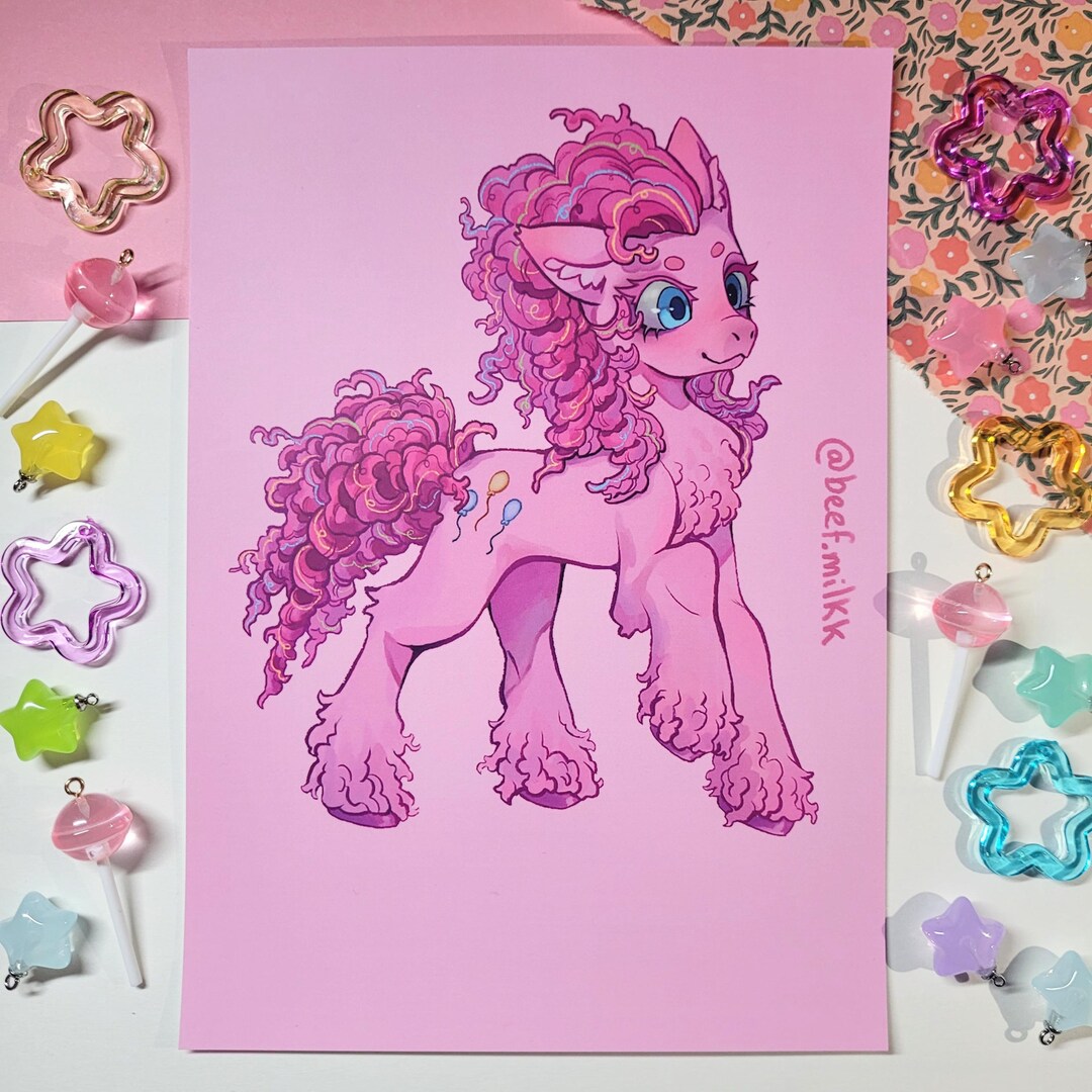 Pinkie Pie MLP Print A5 | My Little Pony Mane 6 Print - Etsy