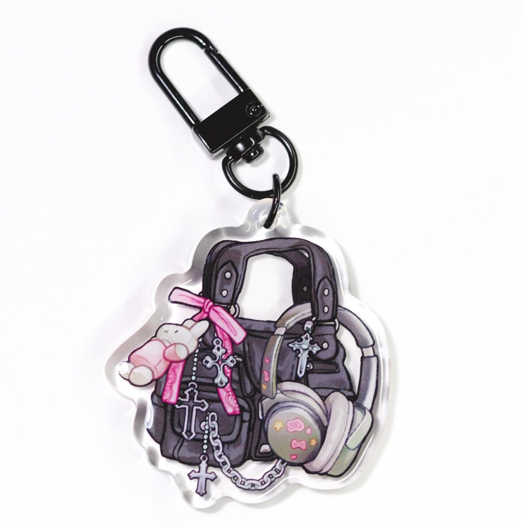 Rouge's Bag Y2k Keychain | Sonic Sega Keychain Charm - Etsy