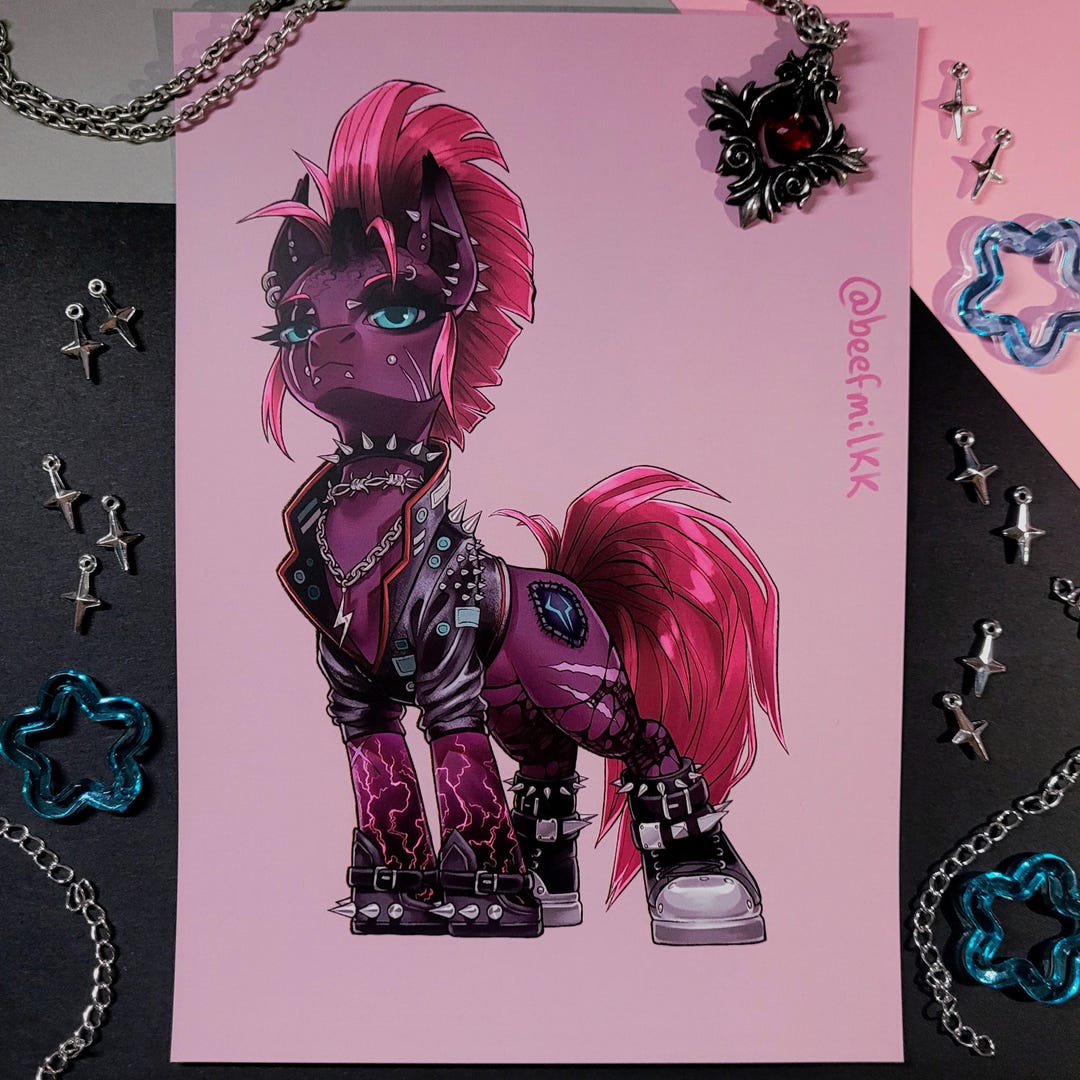 Tempest Shadow MLP Print A5 | My Little Pony Alternative Pony Print - Etsy