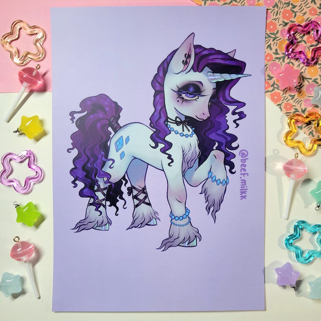 Rarity MLP Print A5 | My Little Pony Mane 6 Print - Etsy