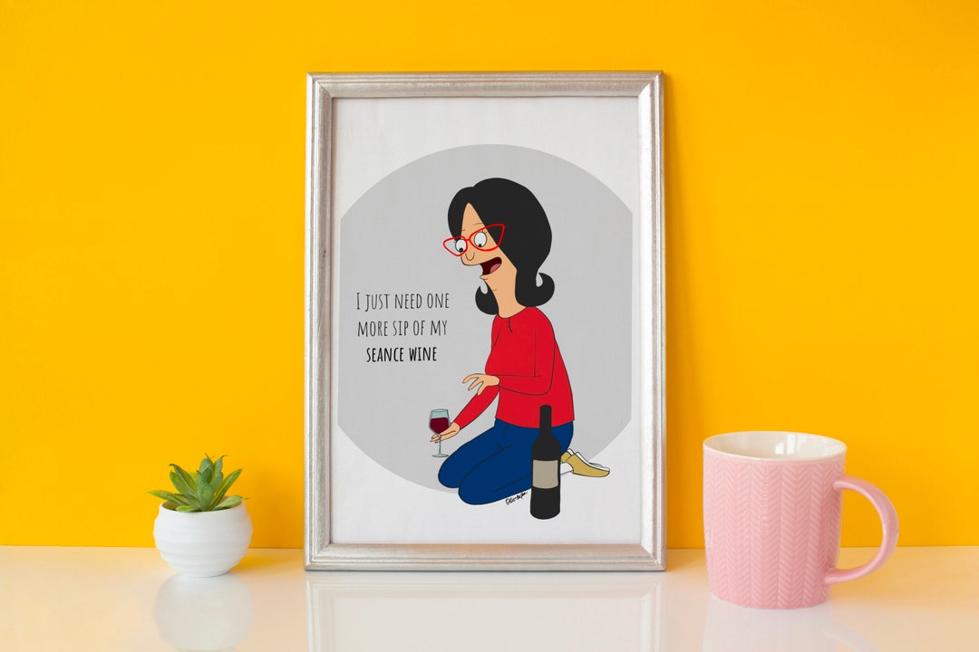 Linda Belcher Fan Art- Seance Wine Digital Download - Etsy