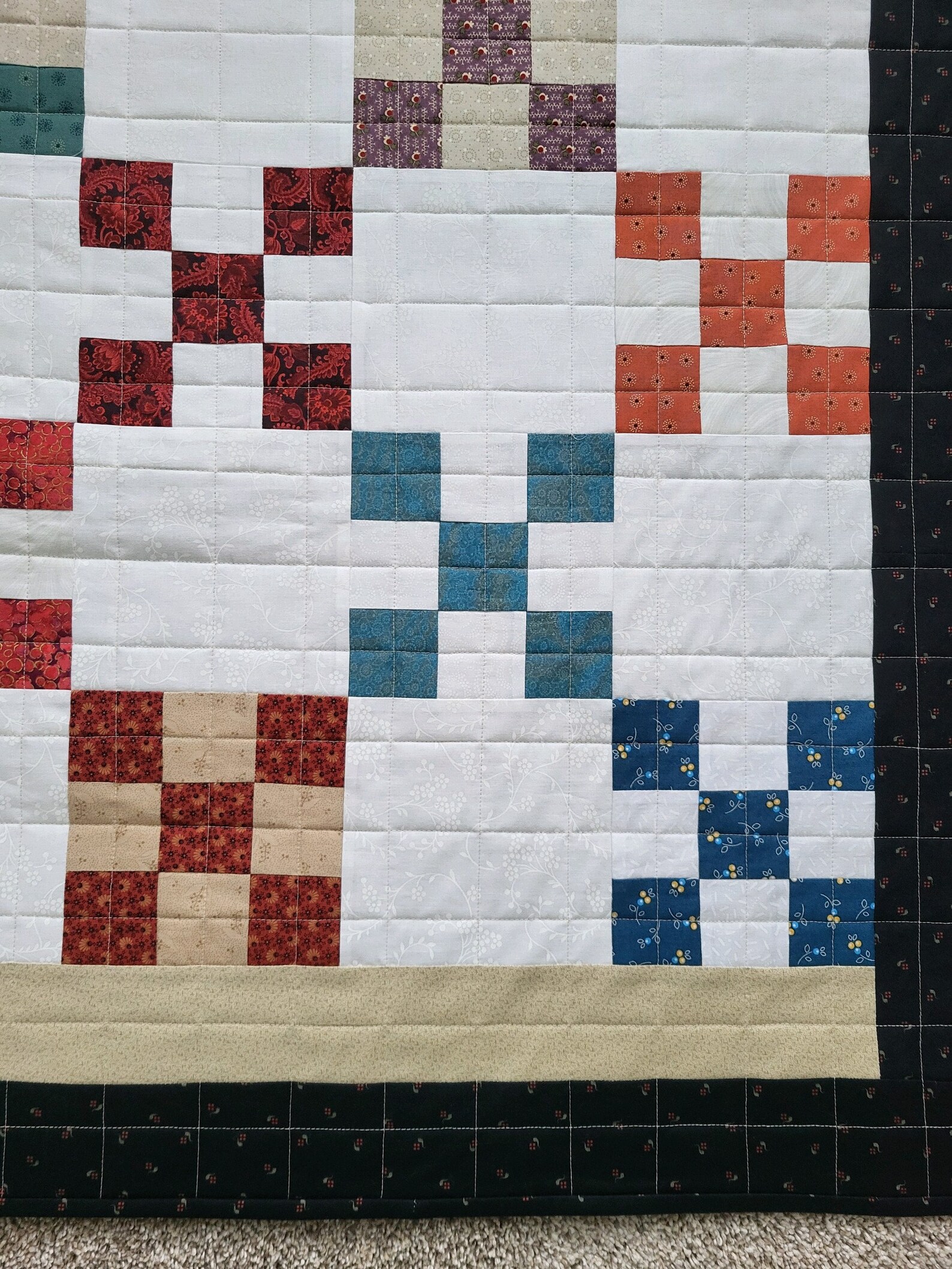 Irish Chain Handmade Lap Quilt - Etsy