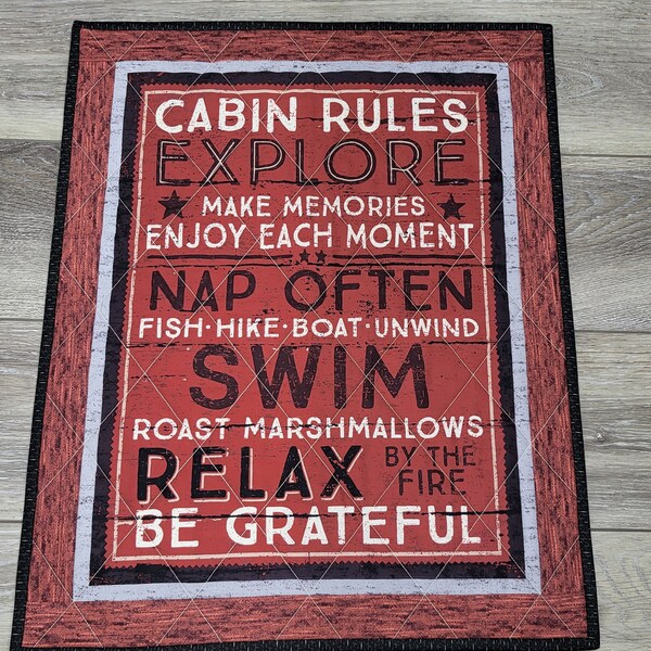 Cabin Rules - Etsy