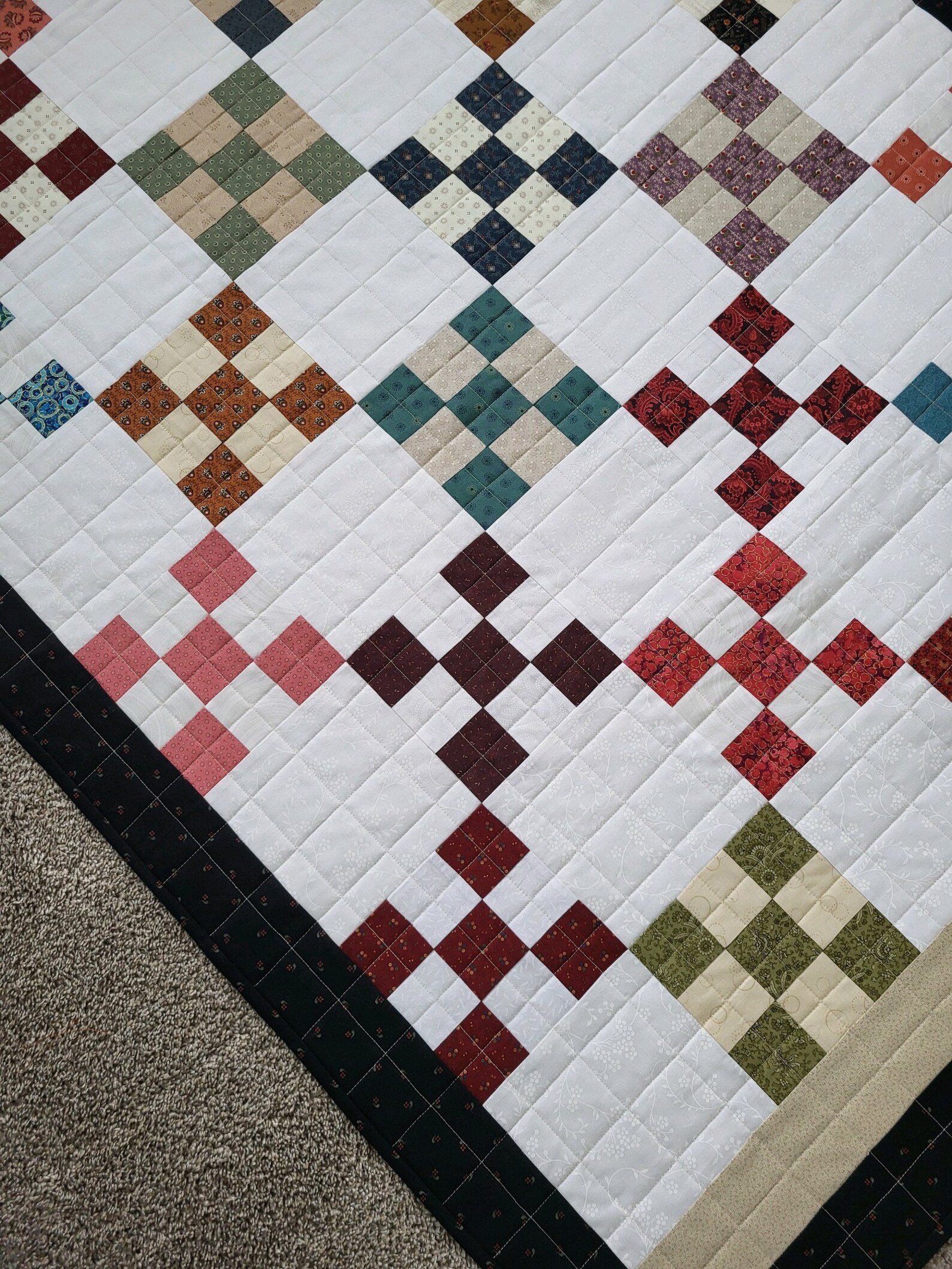 Irish Chain Handmade Lap Quilt - Etsy