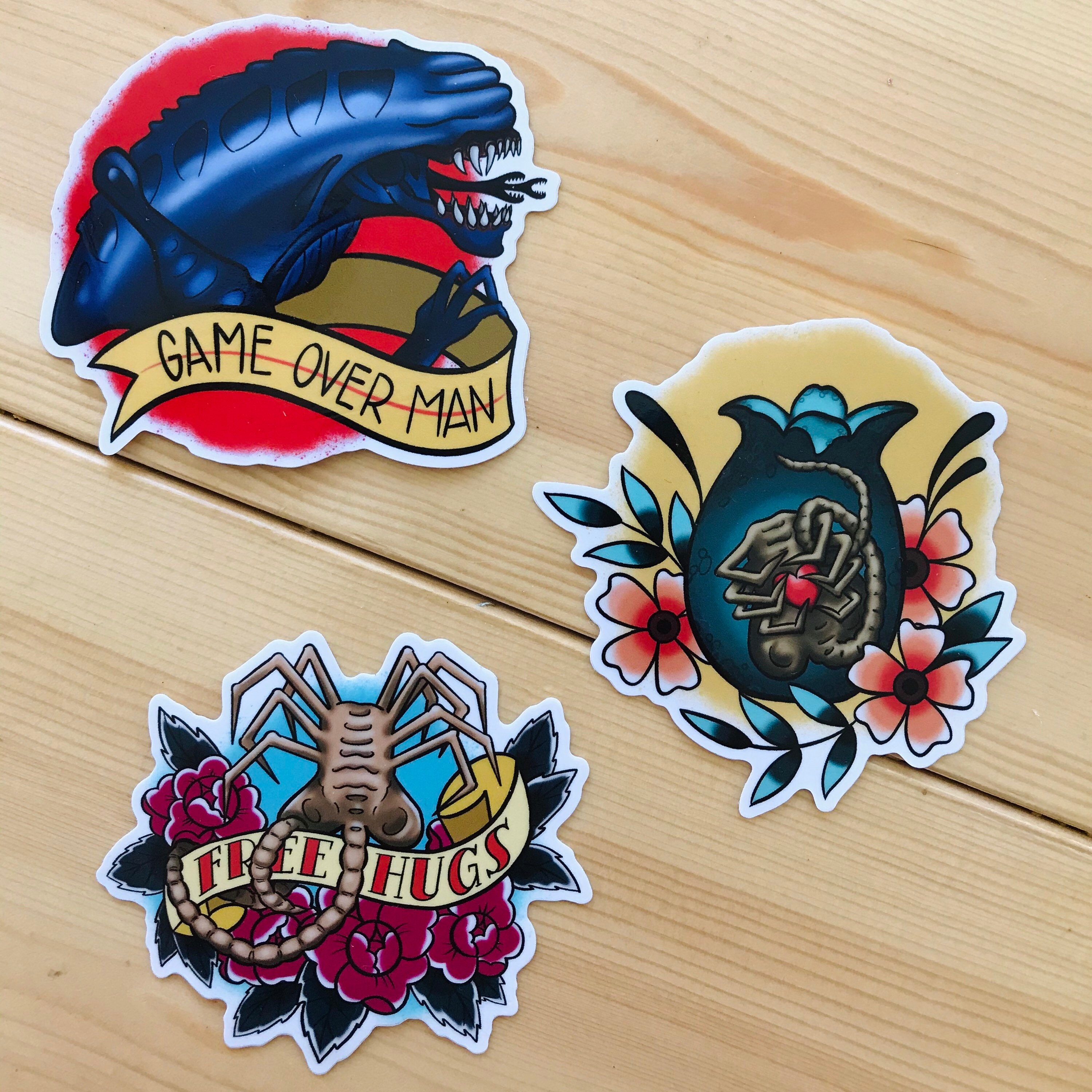 Alien Movie 3 Sticker SET 3 Vinyl Stickers Collect All 3 | Etsy