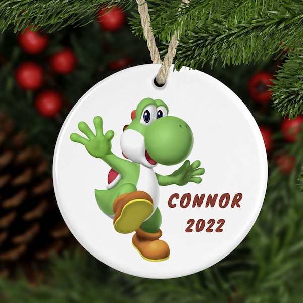 Yoshi Christmas Ornament - Etsy