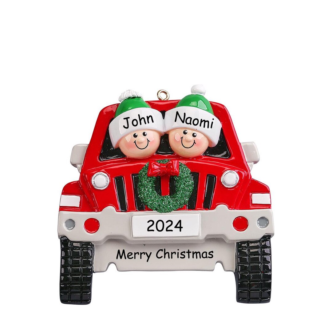 Personalized SUV Family of 2 Christmas Ornament- Personalized Christmas ...