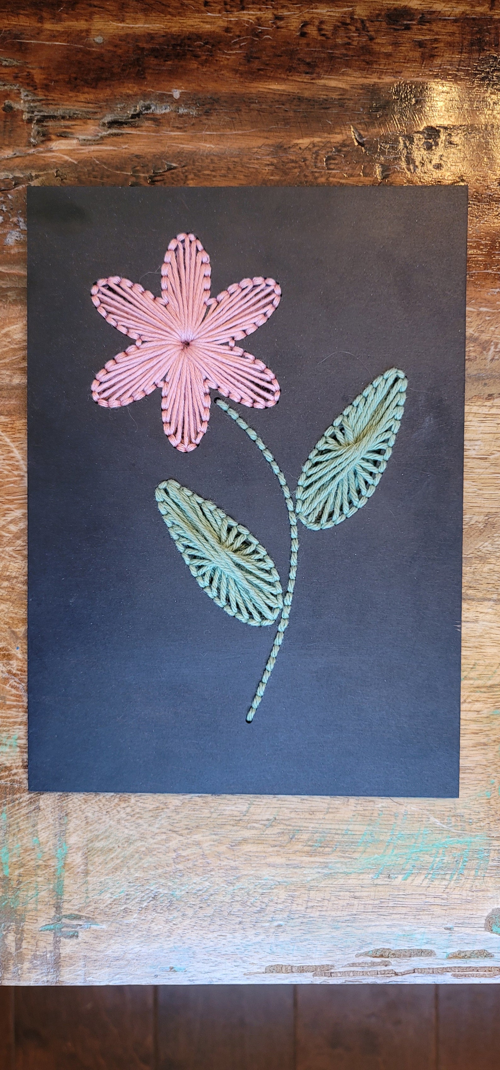 Flower String Art/embroidery Pattern (digital File) - Etsy