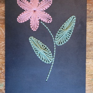 Flower String Art/embroidery Pattern (digital File) - Etsy