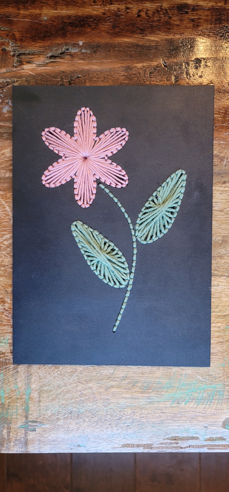 Flower String Art/embroidery Pattern (digital File) - Etsy