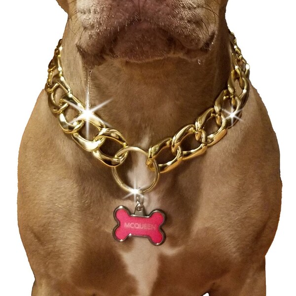 Dog Chain Collar - Etsy