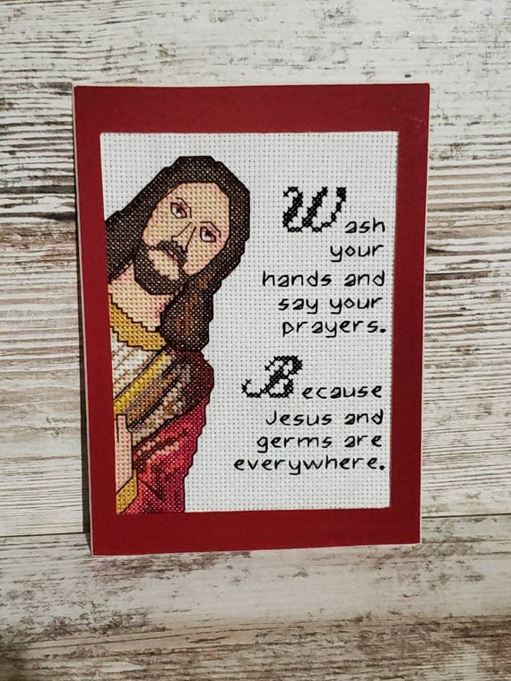 Weird Jesus Cross Stitch