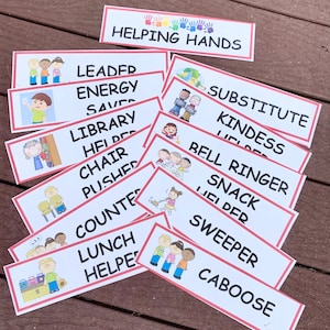 Classroom Jobs/helping Hands Set 1/preschool - Etsy