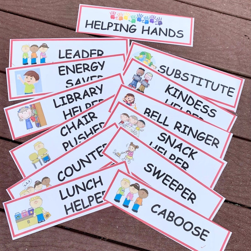 Classroom Jobs Chart - Etsy