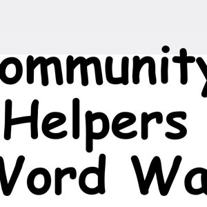 Community Helpers Word Wall - Etsy