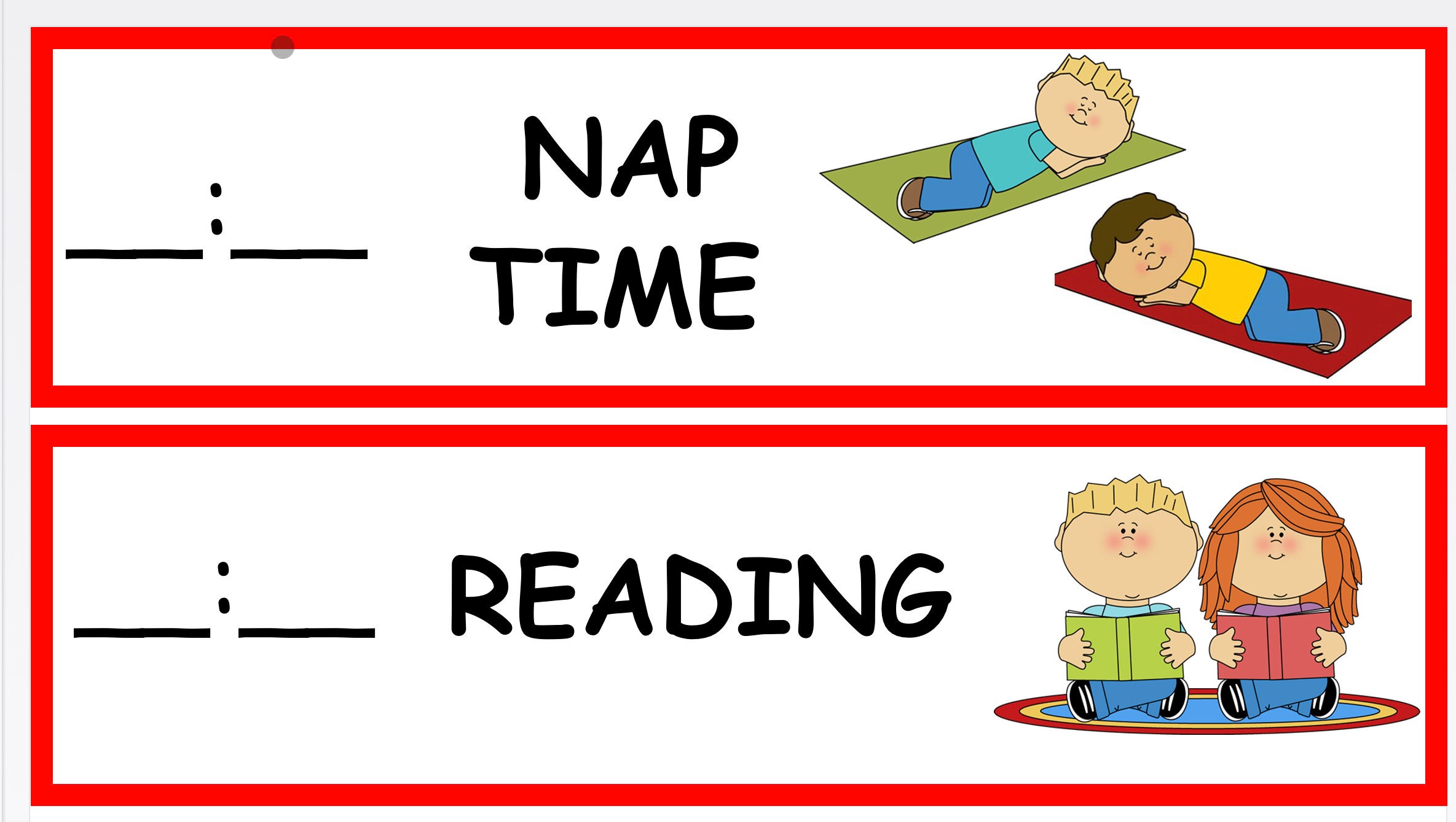 Custom Daily Schedule - Etsy