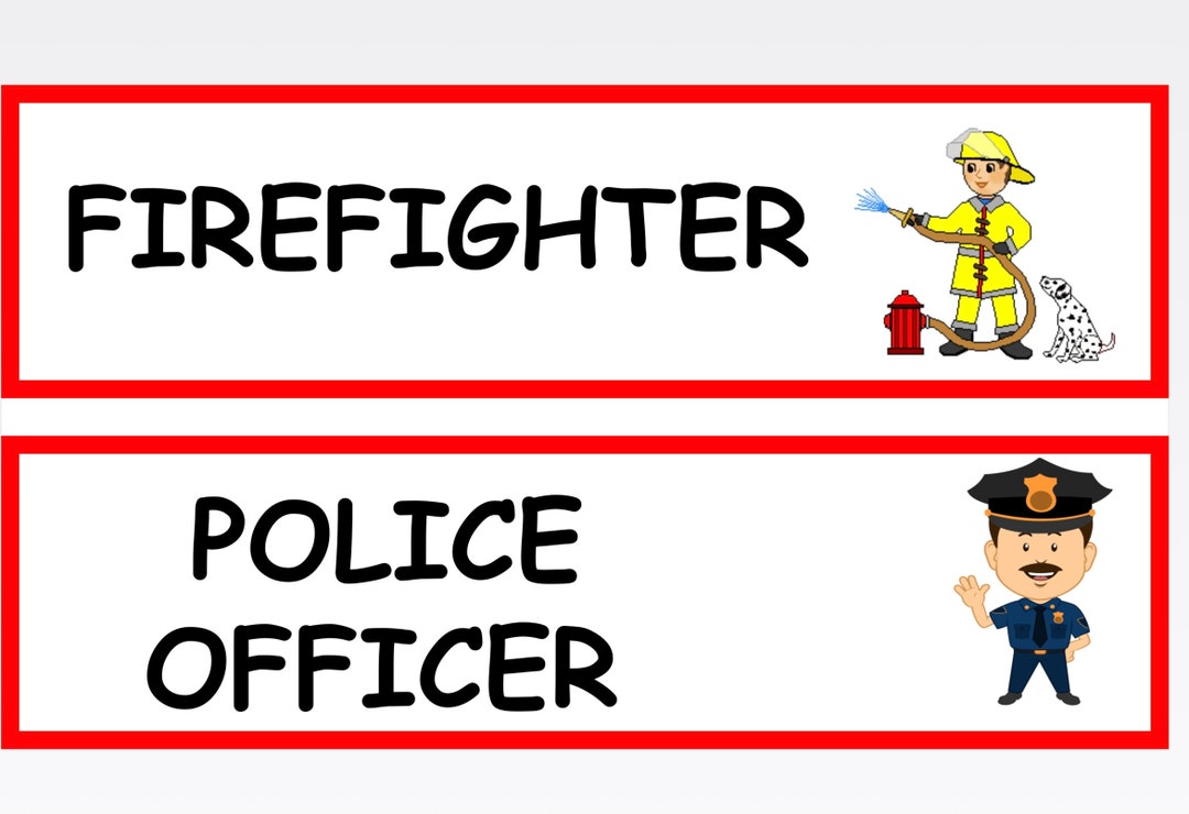 Community Helpers Word Wall - Etsy