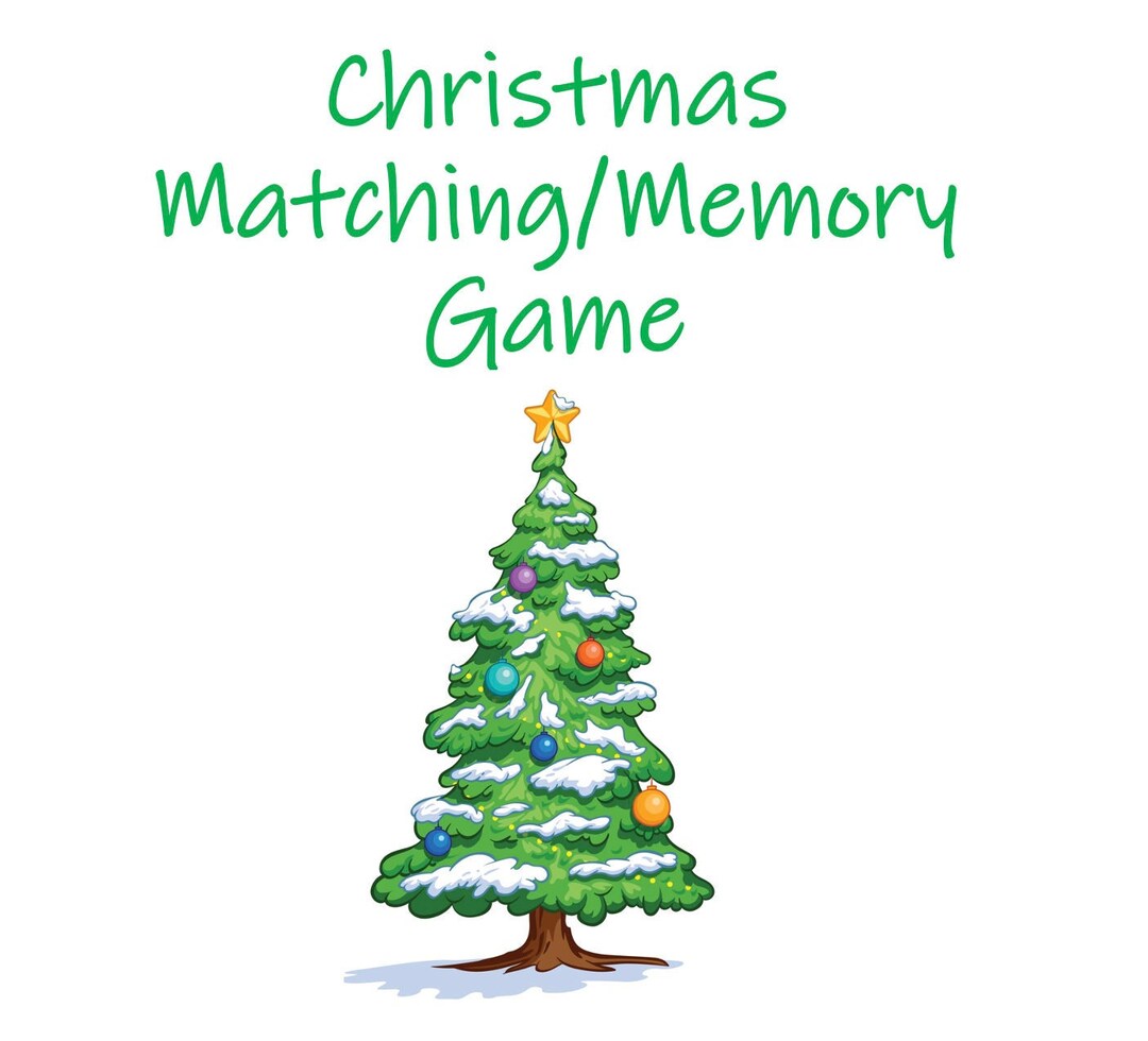 Christmas Matching Cards - Etsy
