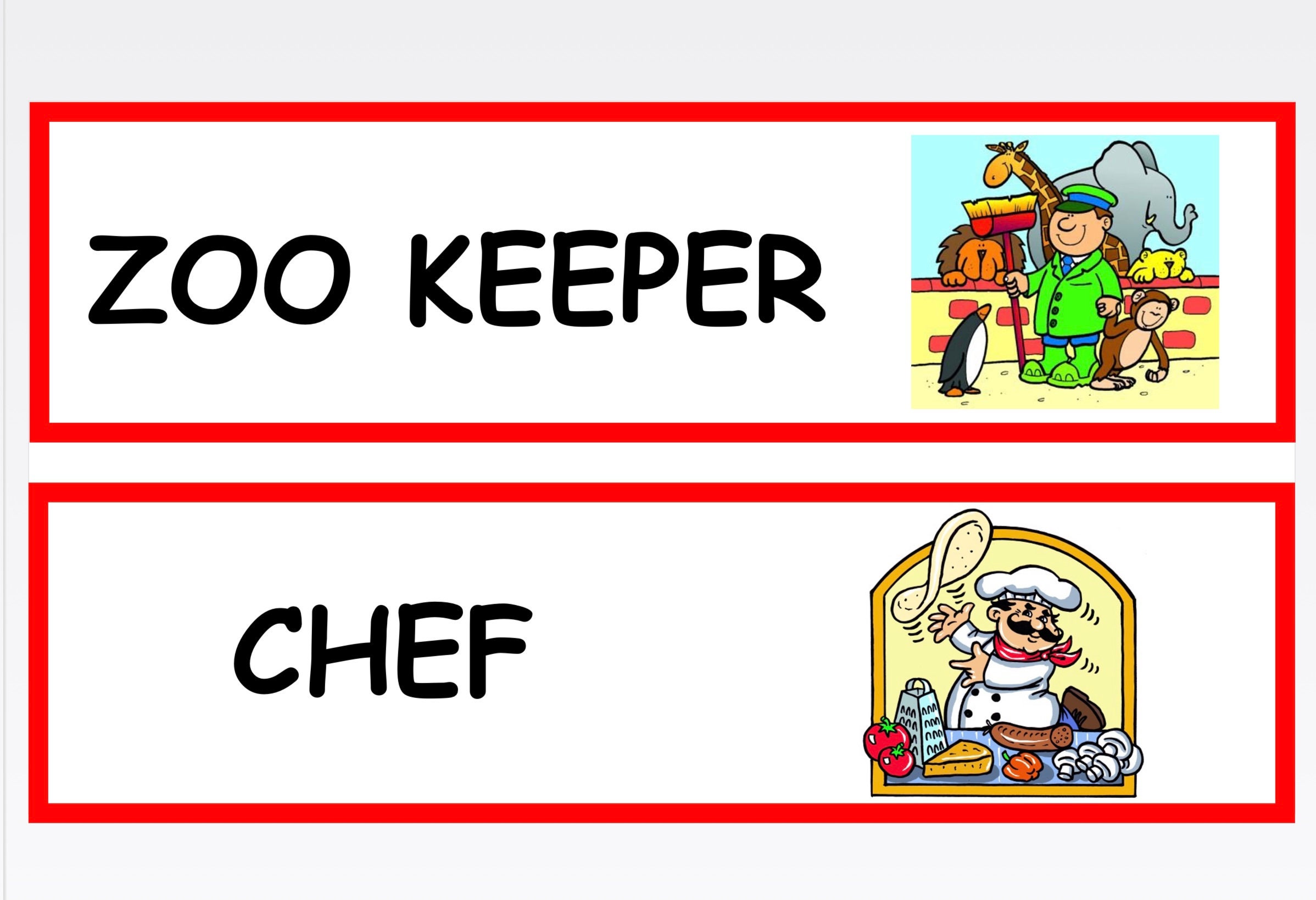 Community Helpers Word Wall - Etsy