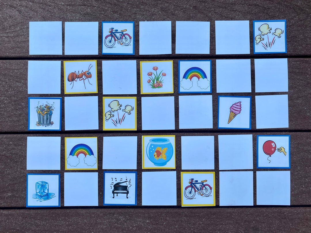 Five Senses Matching/memory Game - Etsy