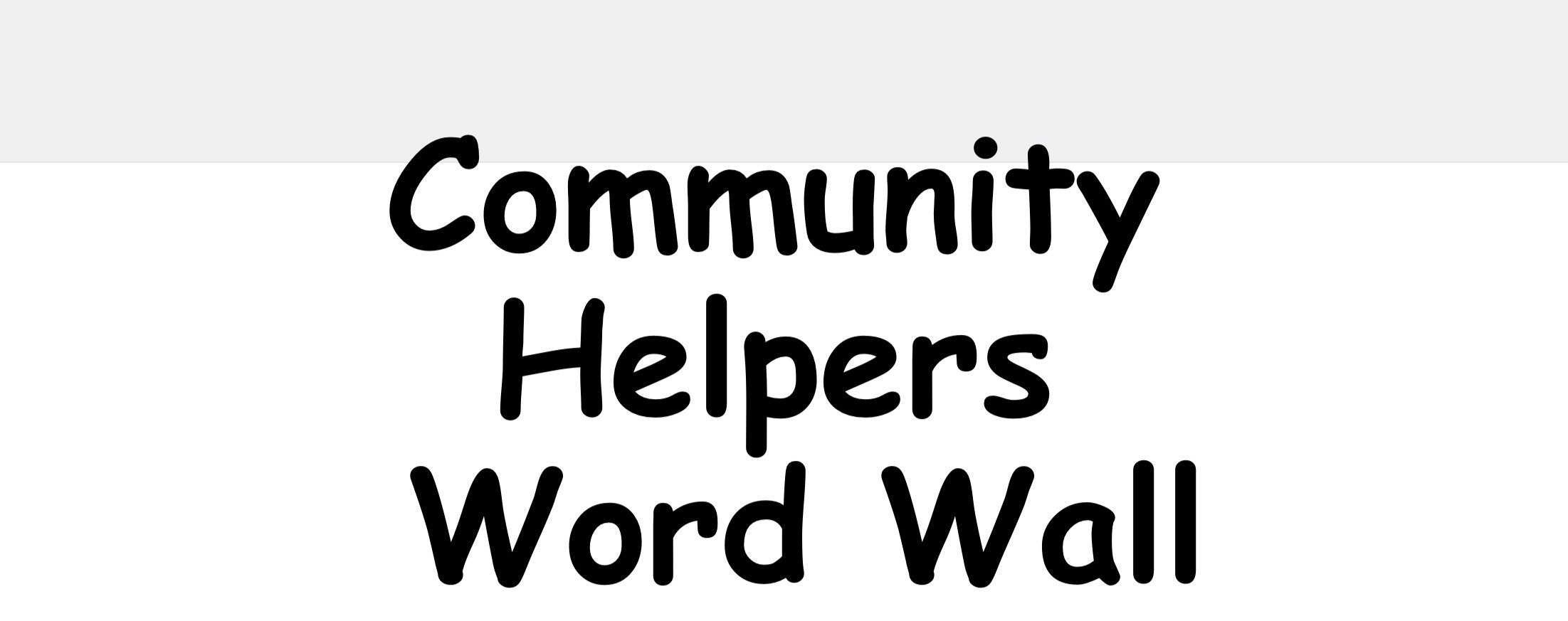 Community Helpers Word Wall - Etsy