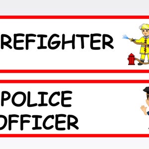 Community Helpers Word Wall - Etsy