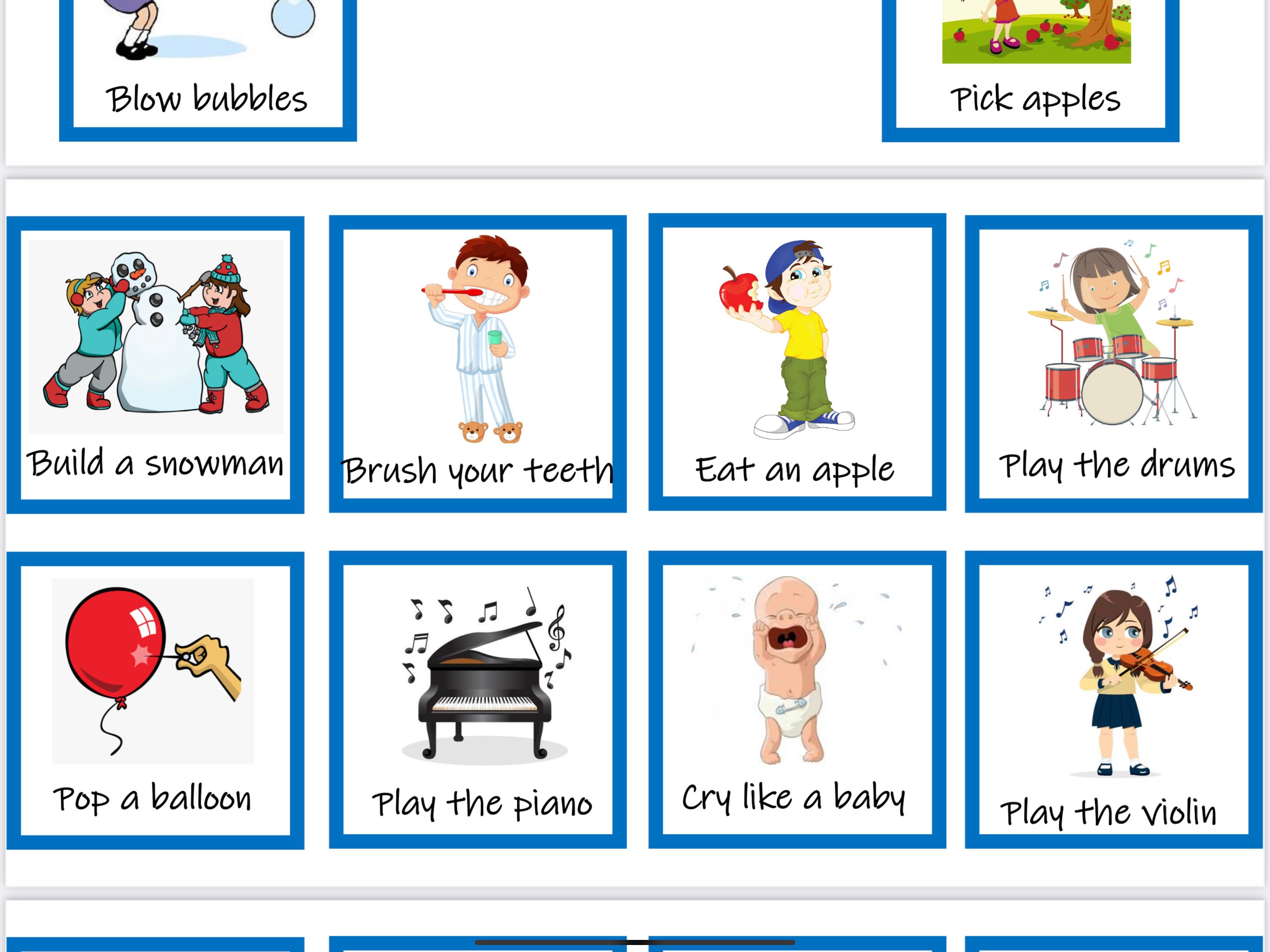 Charades for Kids/non-verbal Communication Skills - Etsy