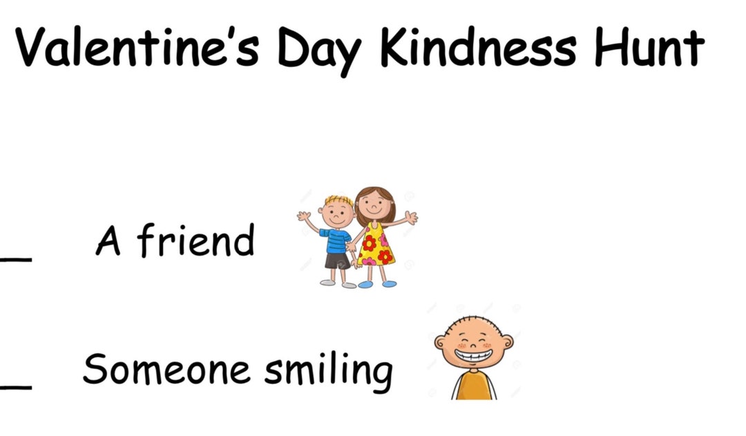 Kindness Scavenger Hunt/social/emotional Skills - Etsy