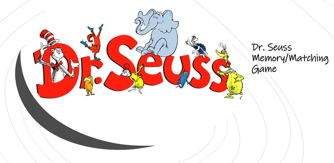 Dr. Seuss Matching/memory Cards - Etsy