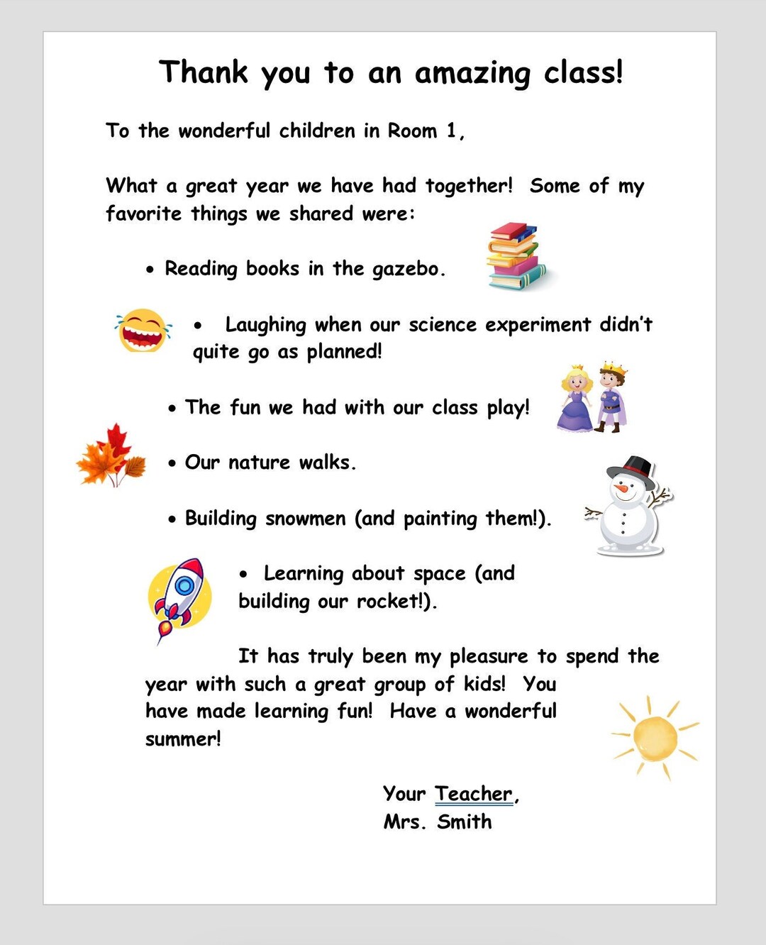 Thank You, Class! - Etsy