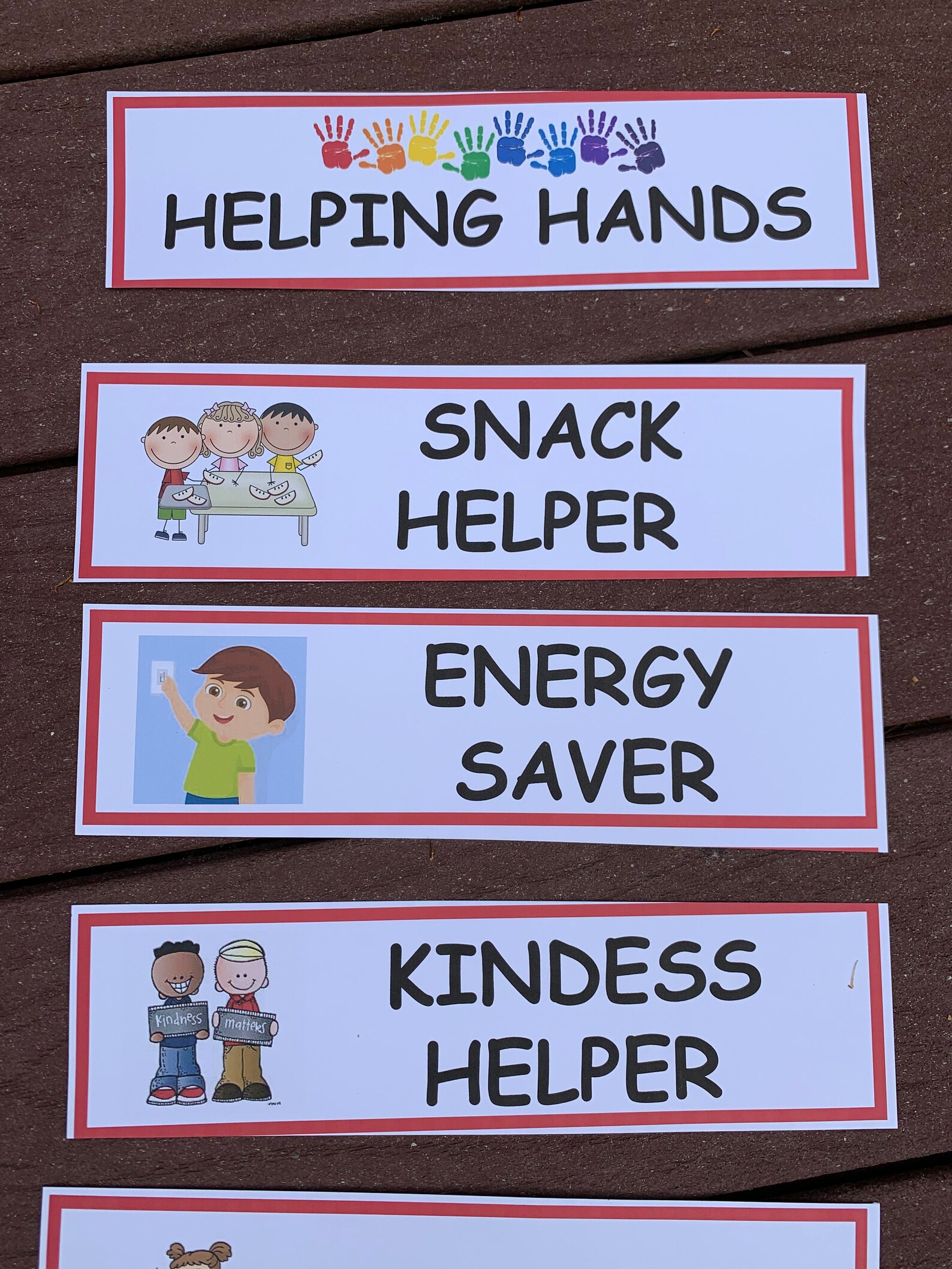 Classroom Jobs/Helping Hands Preschool | Etsy