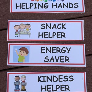 Classroom Jobs/helping Hands Set 1/preschool - Etsy Canada
