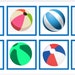 Beach Ball Matching Cards/visual Discrimination - Etsy