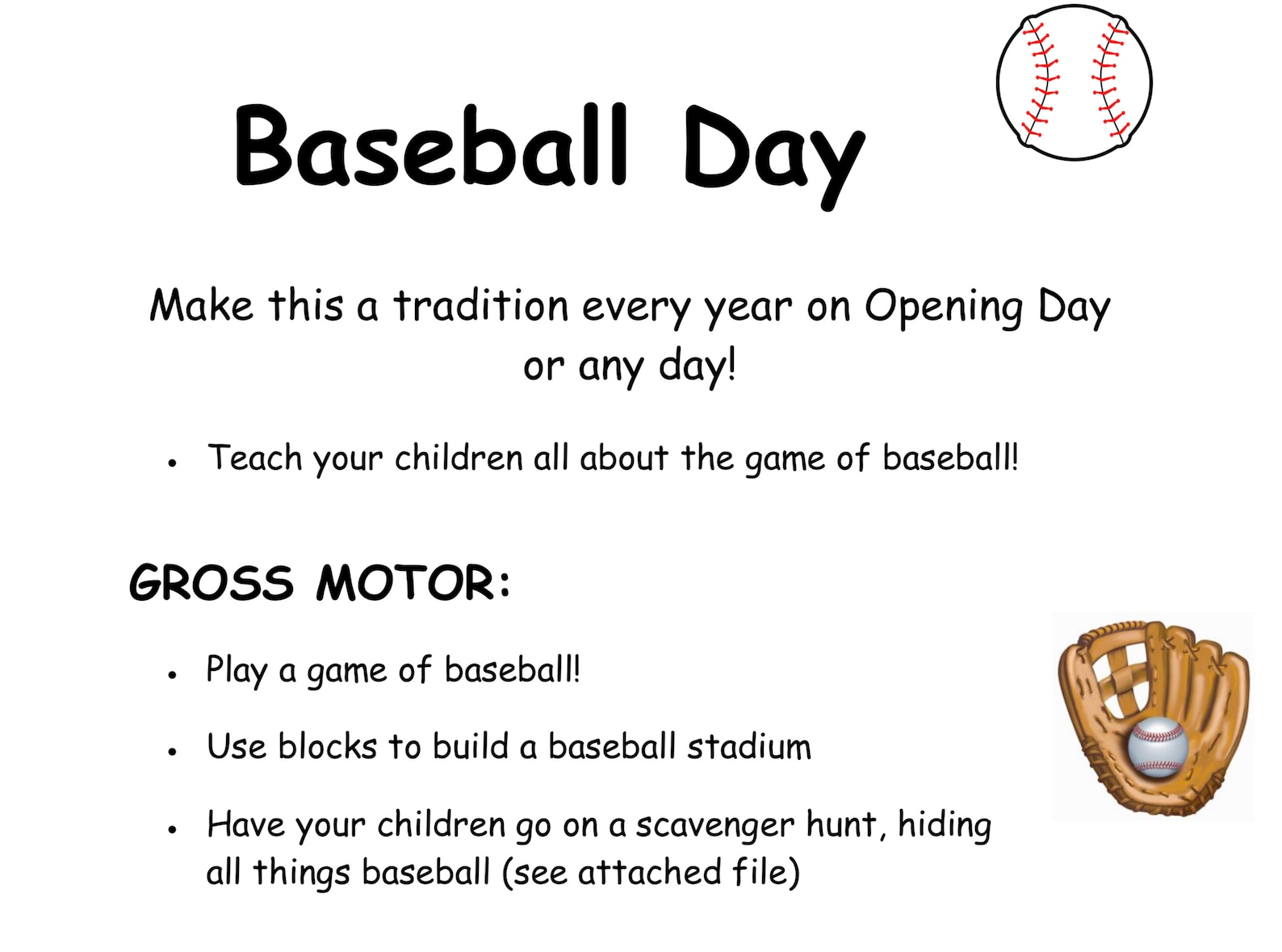Baseball Theme Day & Scavenger Hunt - Etsy UK