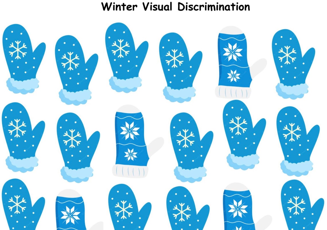 Winter Visual Discrimination - Etsy
