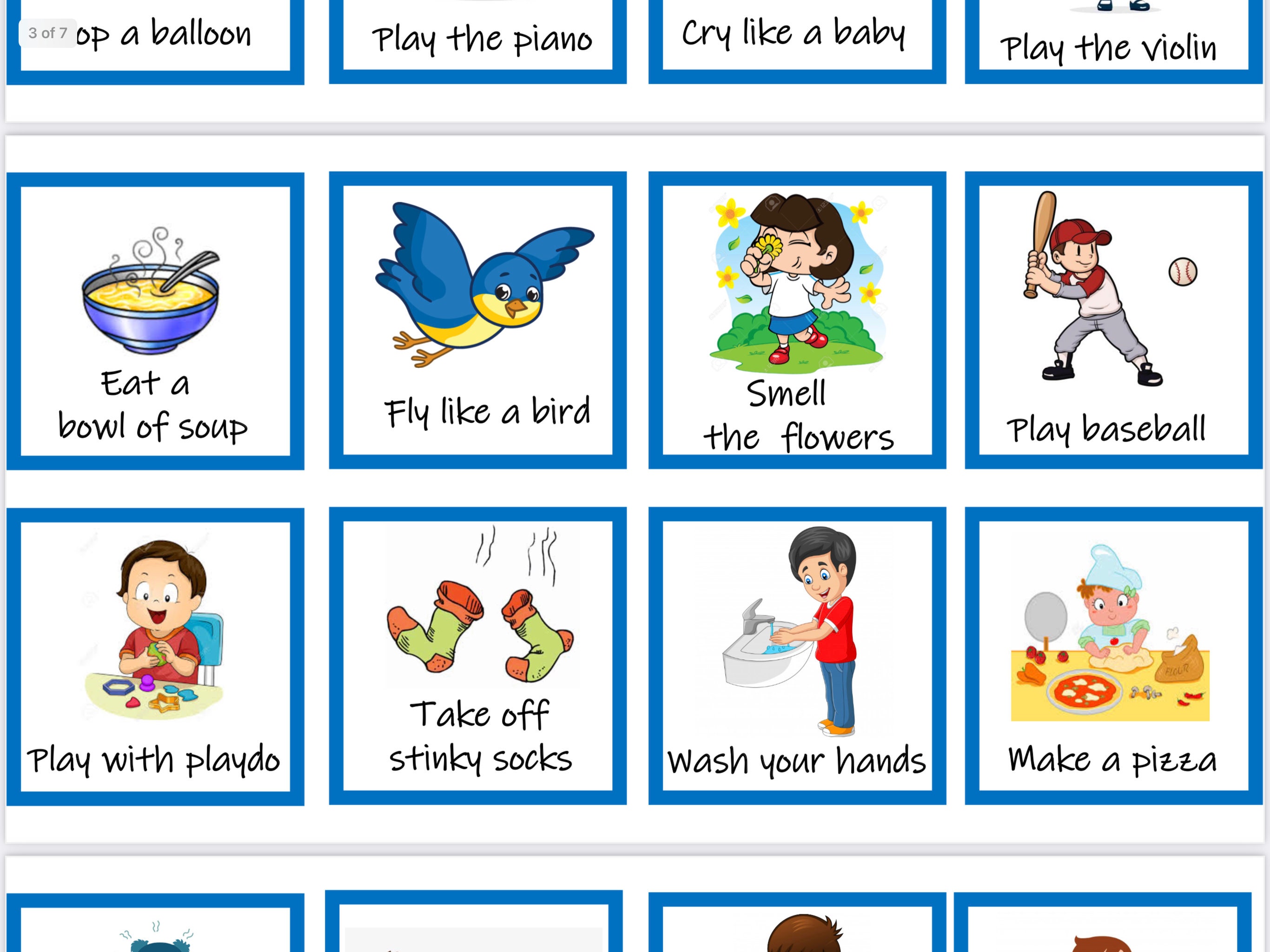 Charades for Kids/non-verbal Communication Skills - Etsy