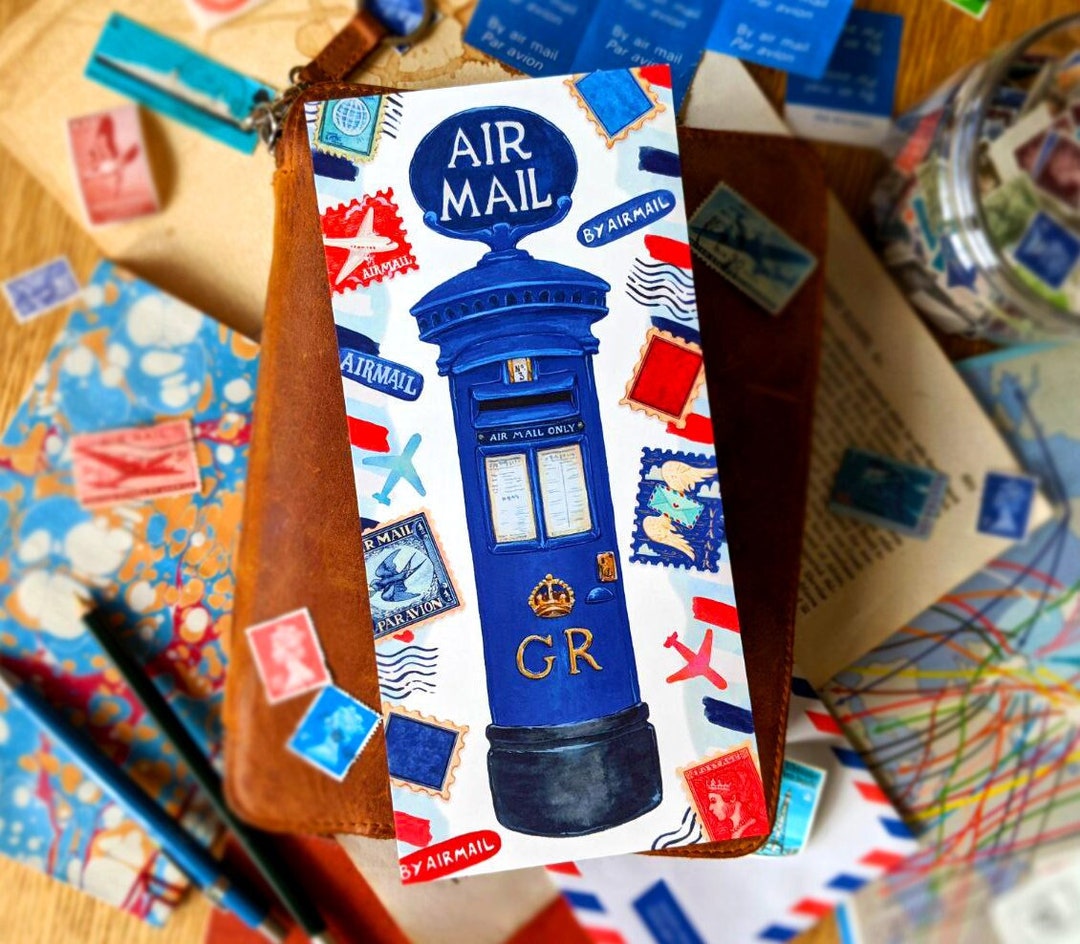 Airmail Postbox Postcard | Packs 1 - 5 | DL Size | British Postcrossing ...