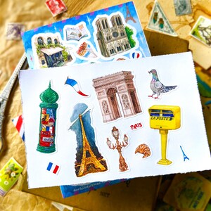 Paris Travel Stickers | 2 Sheet Sticker Set | A6 | France Journal Decor ...