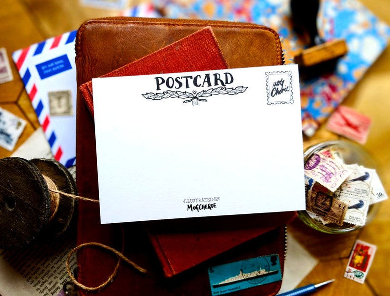 Postales para diario en tonos pastel / 1-5 unidades / A6 / Postcrosser ...