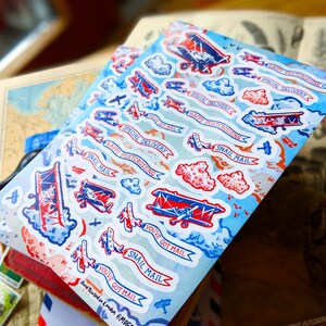 Biplane Banners Stickers | 2 Sheet Sticker Set | A6 | Happy ...