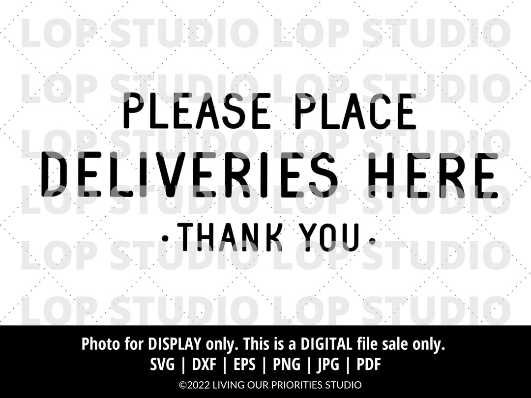 Delivery Sign | SVG, EPS, DXF | Silhouette | Cricut - Etsy