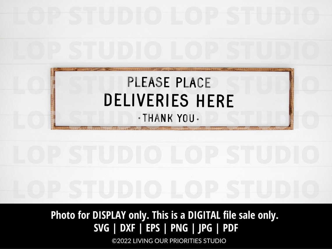Delivery Sign | SVG, EPS, DXF | Silhouette | Cricut - Etsy