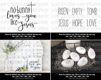 No Bunny Loves Me Like Jesus Easter SVG DXF PNG Eps Files - Etsy