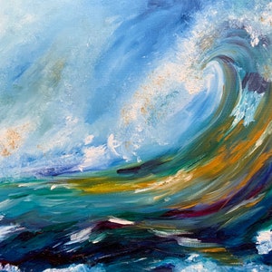 Colorful Surf Art Print - Etsy