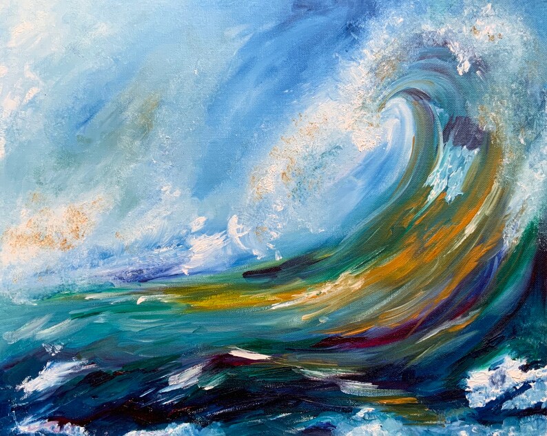 Colorful Surf Art Print - Etsy