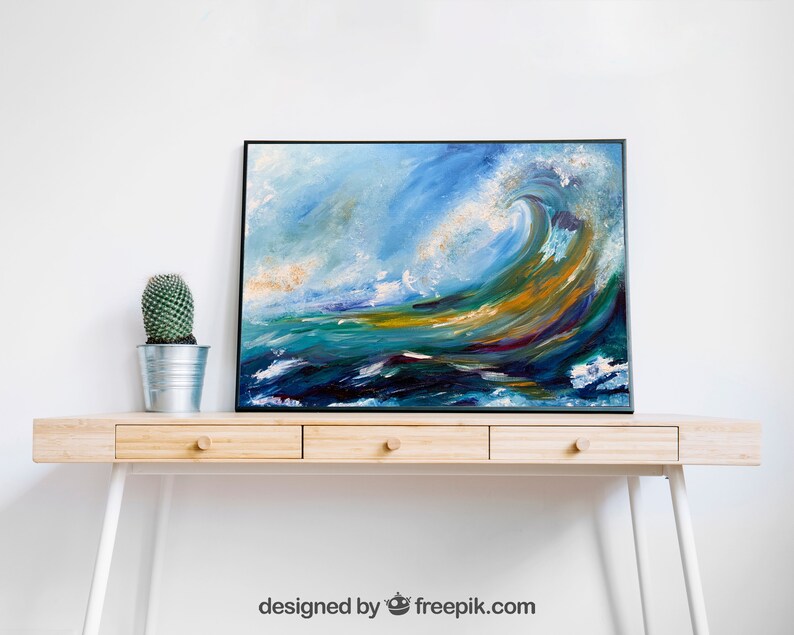 Colorful Surf Art Print - Etsy