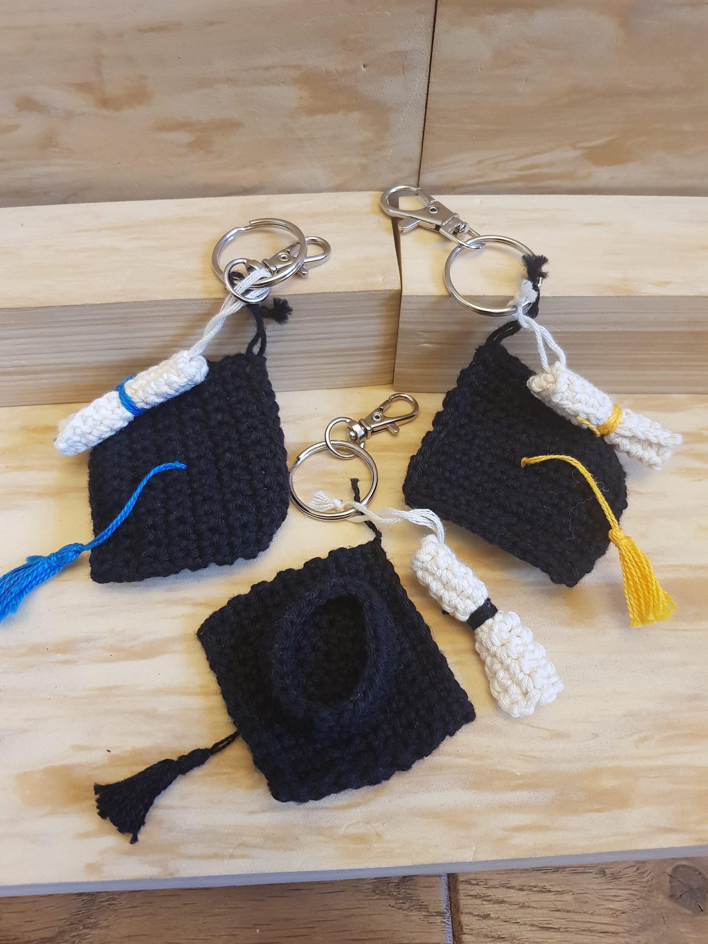 Crochet Graduation Cap Keyring - Etsy
