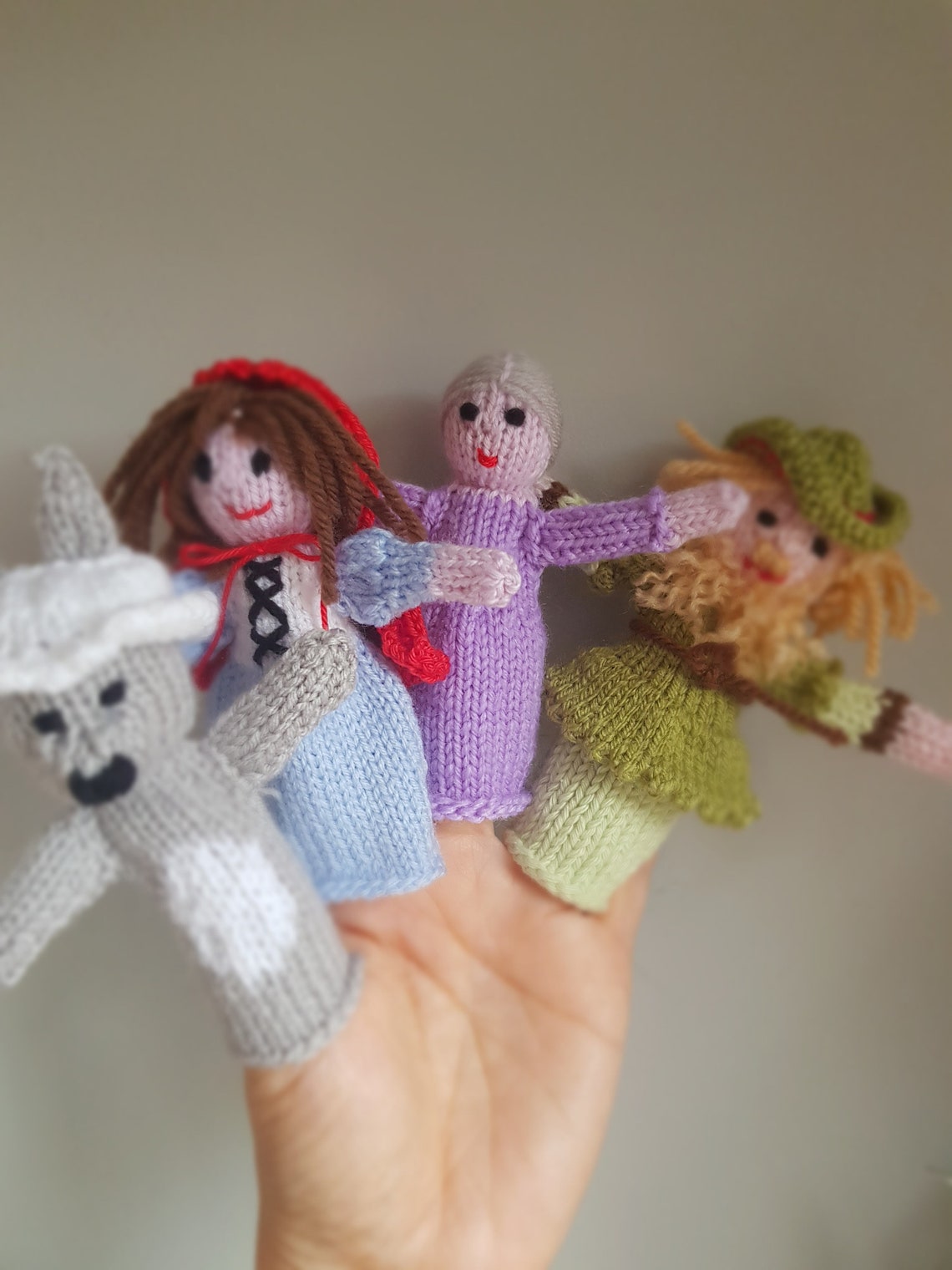 Little Red Ridinghood Finger Puppets Knitting Pattern - Etsy