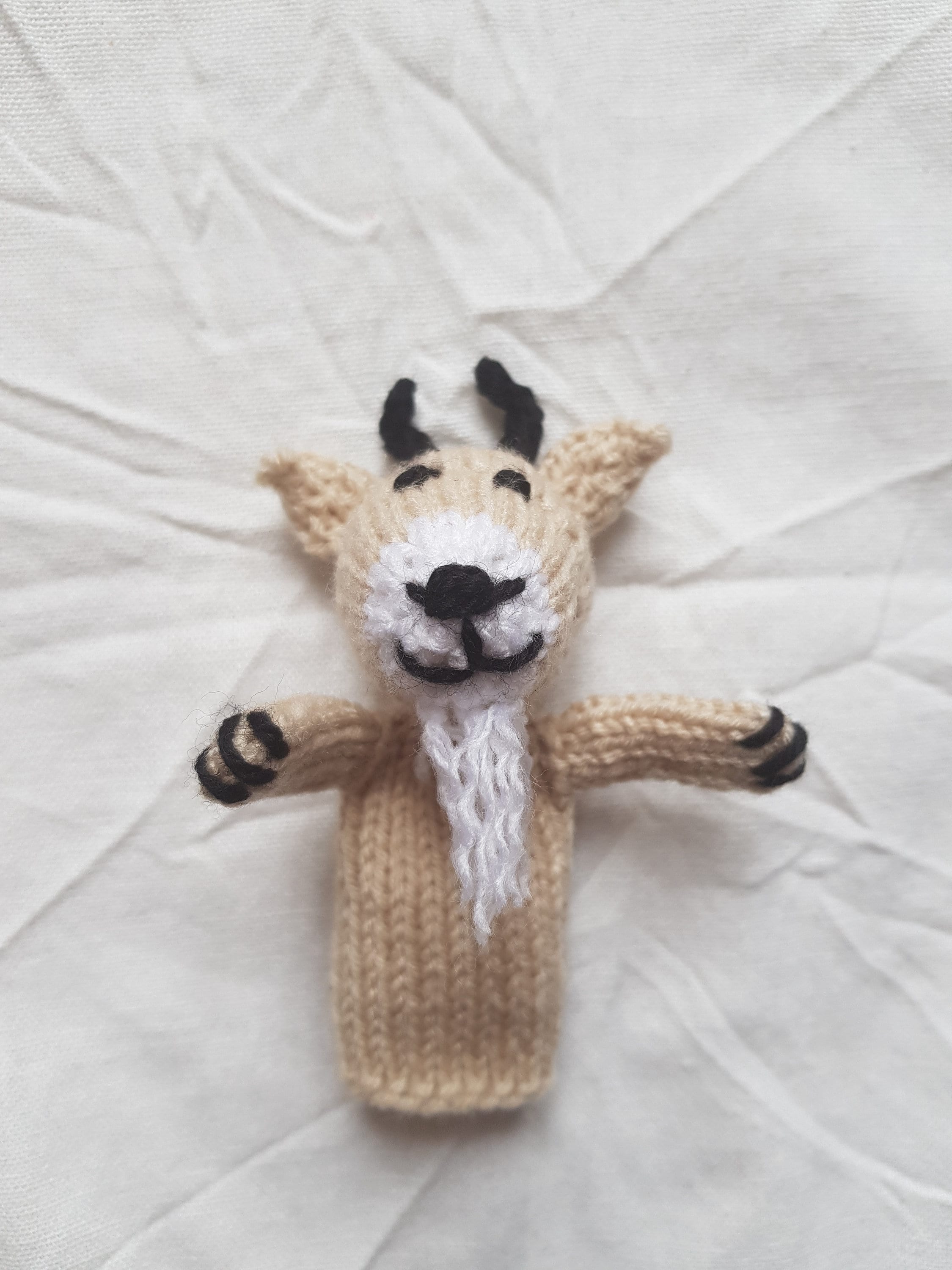The Three Billy Goats Gruff Finger Puppets Knitting Pattern - Etsy
